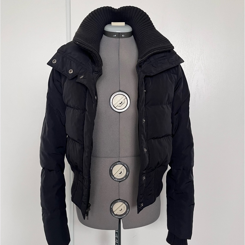 Theory Black Puffer Down Jacket Cairns Haven - Gem
